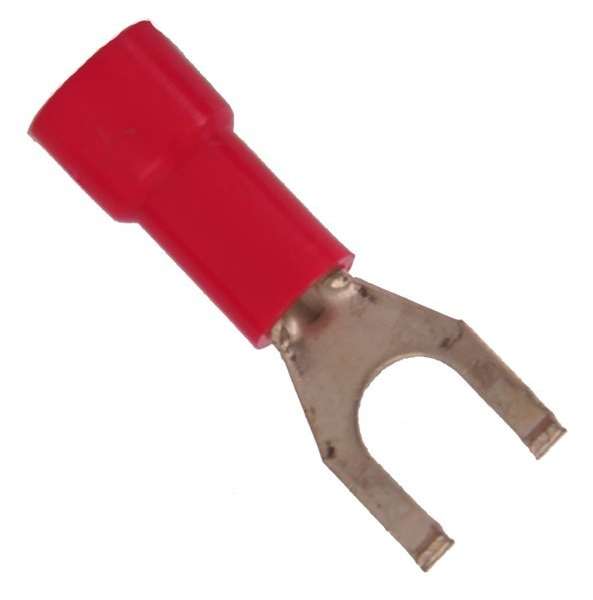 22-18 Gauge Red Vinyl Flanged Spade Terminals - Wiring Products