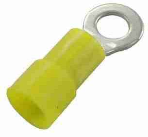 4 Gauge Insulated Heavy Duty Vinyl Ring Terminals - Wiring Products