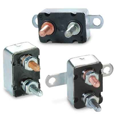 Type 2 Circuit Breakers 12 Volt Right Angle Mount - Wiring Products